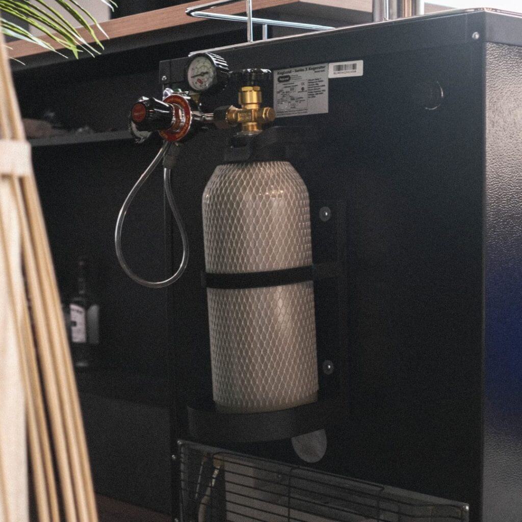 Nitro + CO2 Twin Tap Kegerator - The Men's Cave